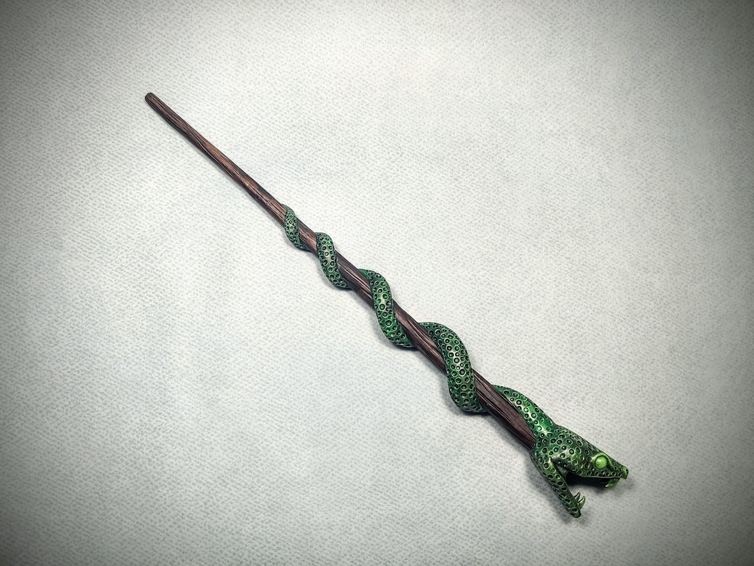 The Slytherin Wand An Enigmatic Treasure For The Ambitious Witch Or Wizard Etsy