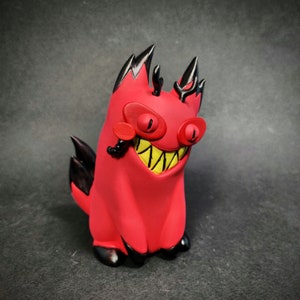 Cursed Cat Alastor - Hazbin Hotel Fan Art 3d Model - Handmade and Hand ...