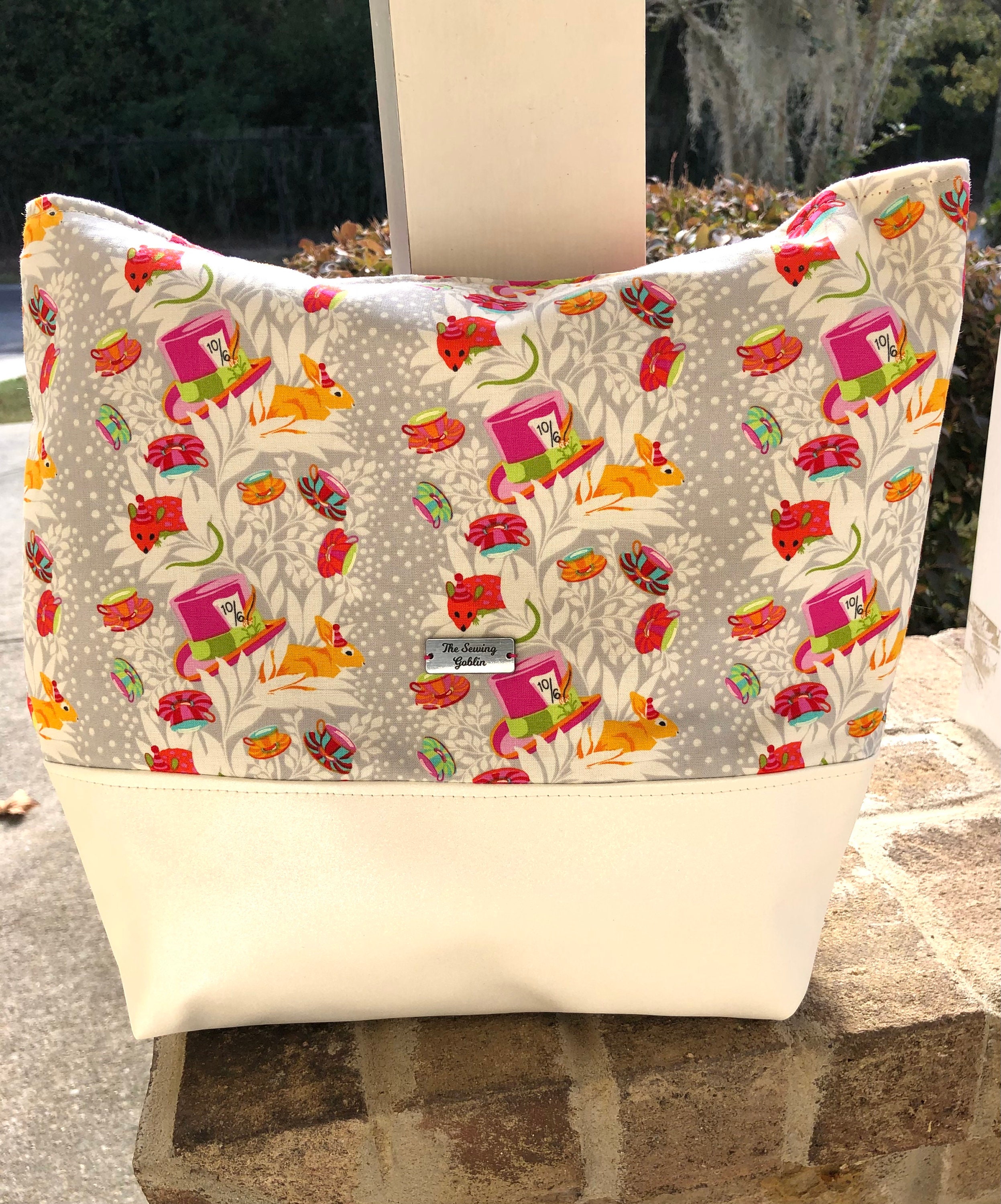 Alice in Wonderland Inspired Tula Pink Tote - Etsy