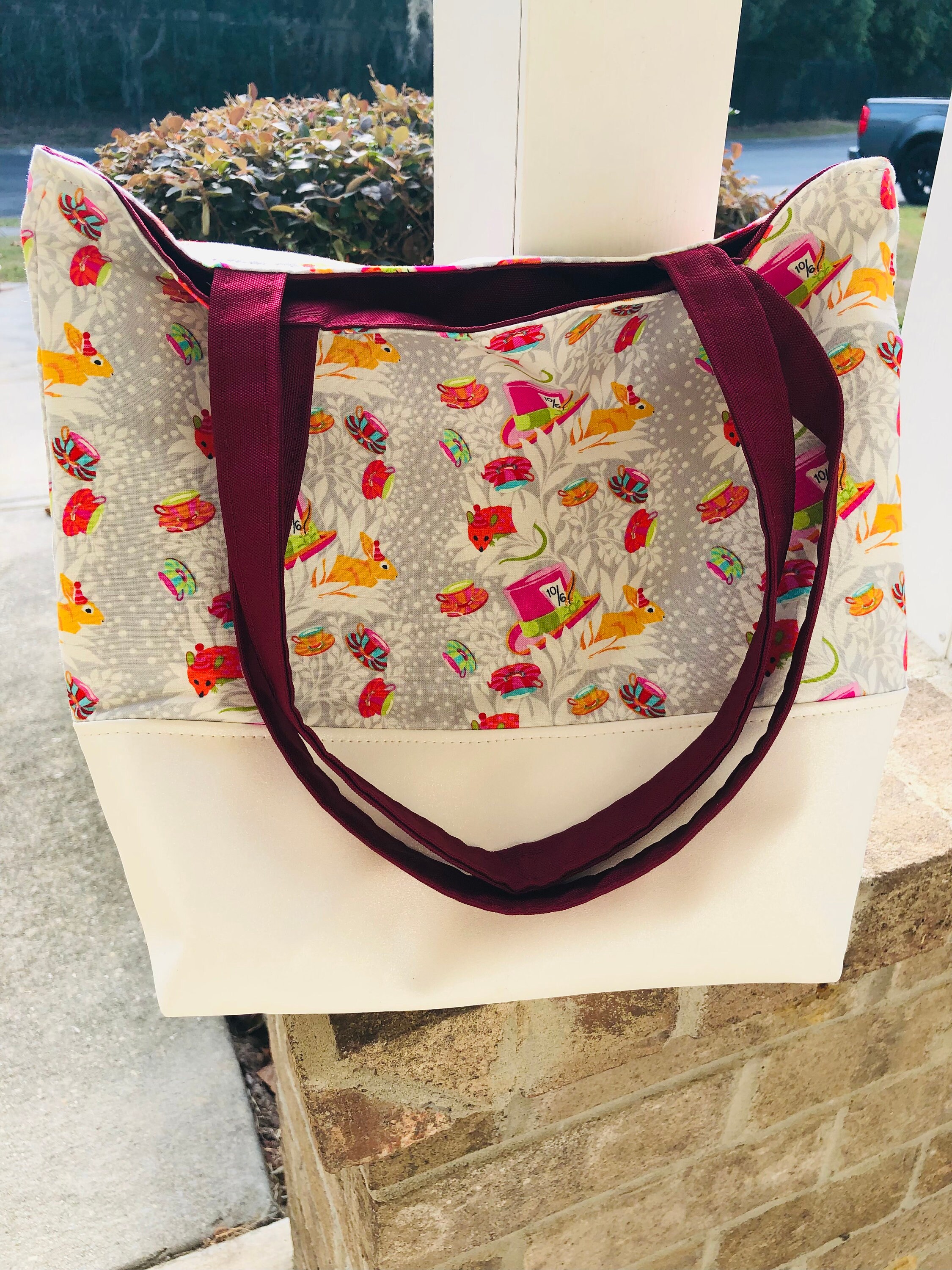 Alice in Wonderland Inspired Tula Pink Tote - Etsy