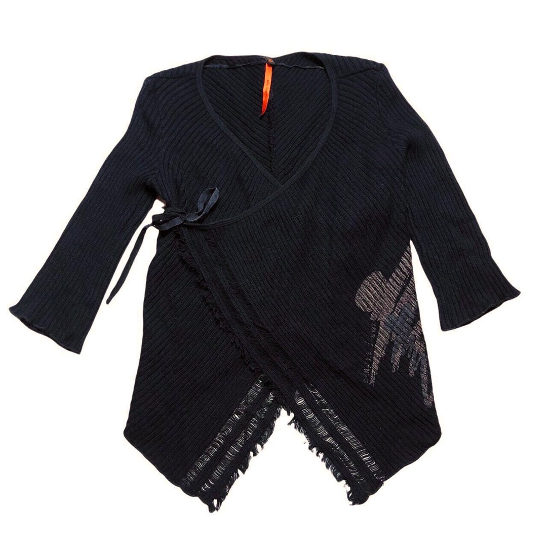 The Cop Copine Ribbed Asymmetrical Wrap Around Sweater - Etsy