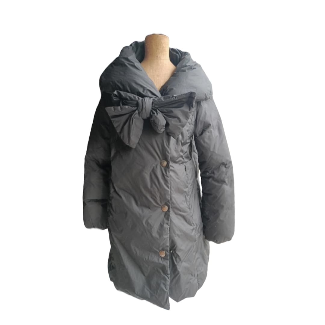 The Cop Copine Ribbon Bow Puffer Jacket - Etsy