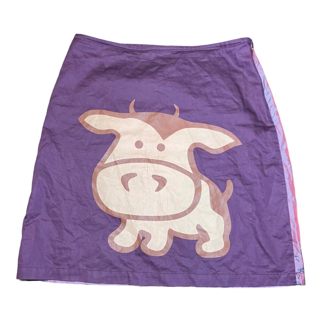 The Custo Barcelona Cow Mini Skirt - Etsy