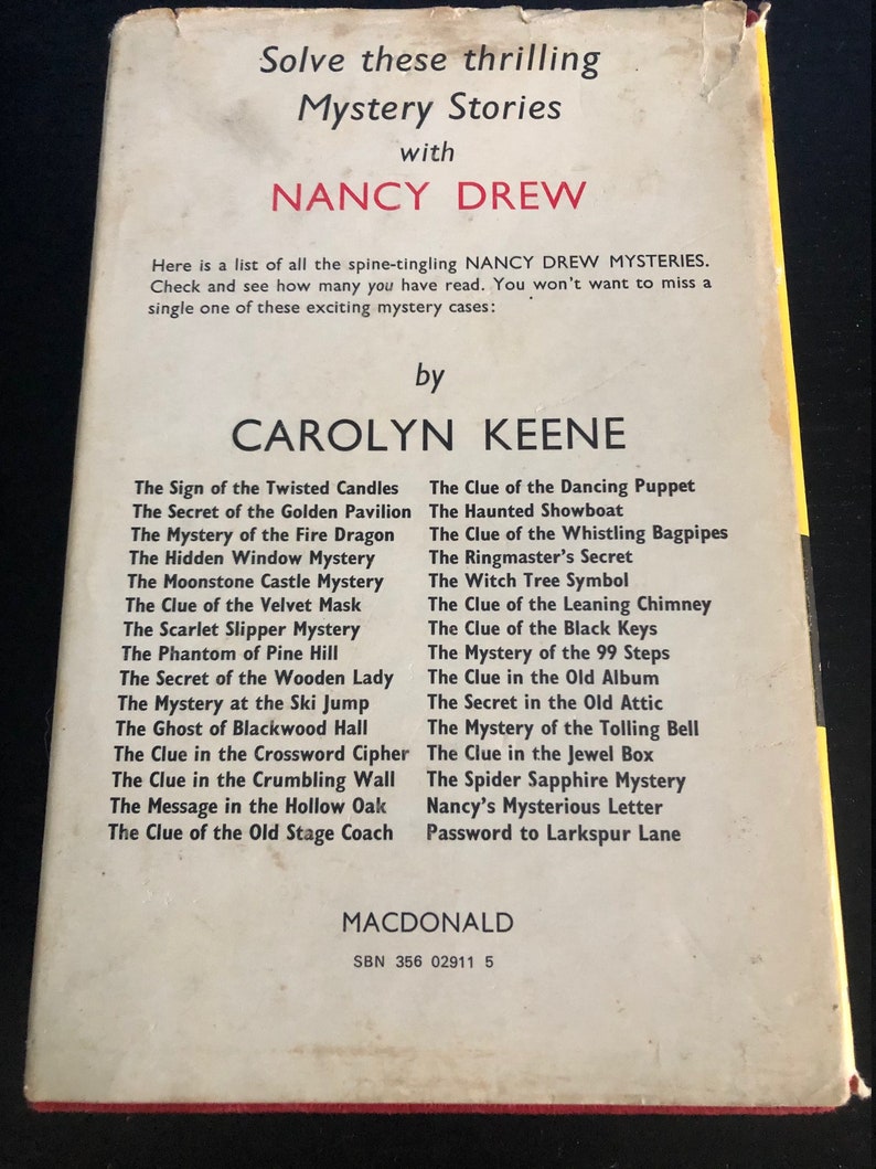 RARE Nancy Drew Mystery - Nancy's Mysterious Letter - Etsy