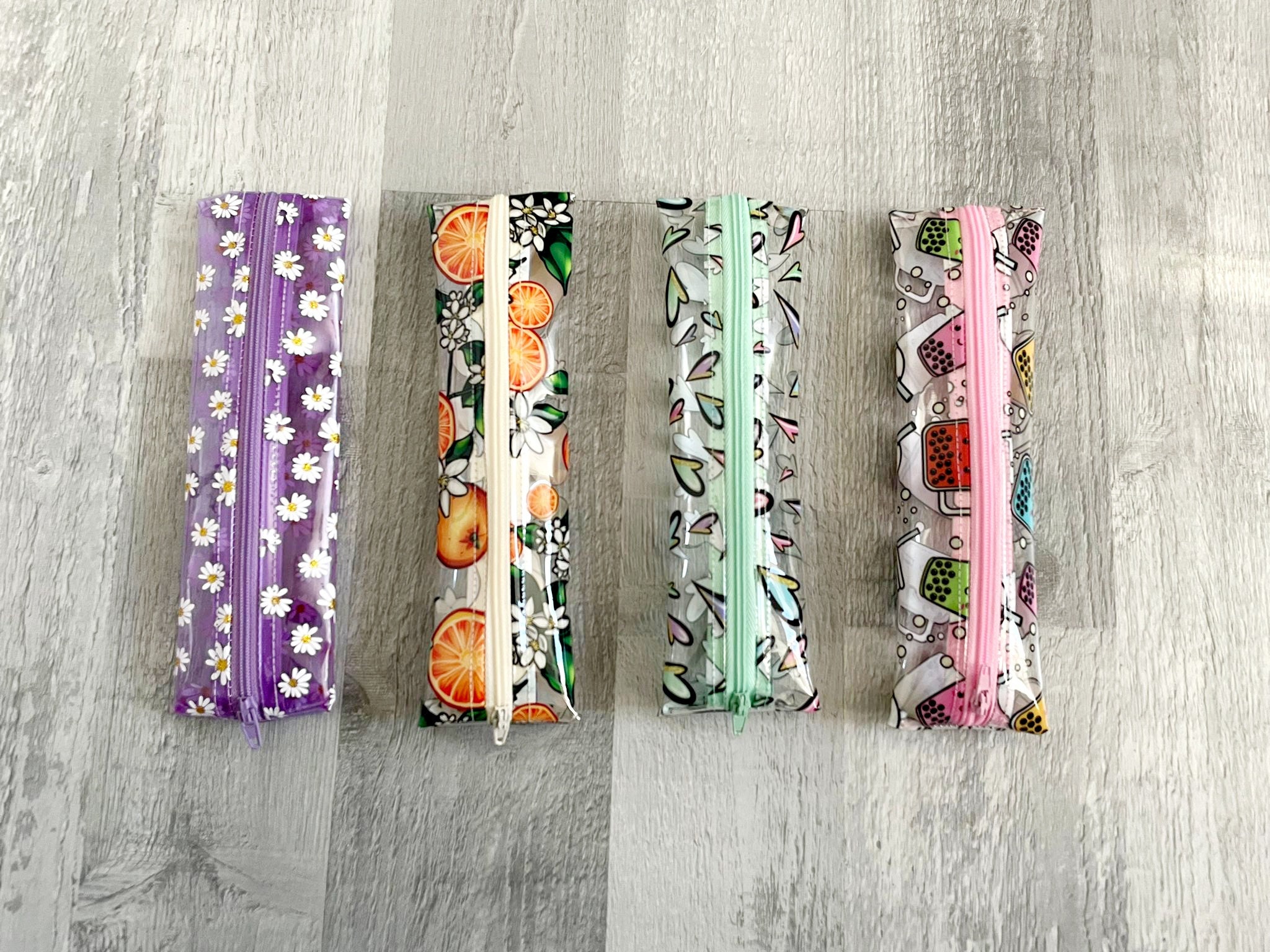 Slim Pencil Case, Clear Mini Pencil Case, Skinny Pencil Case,small ...