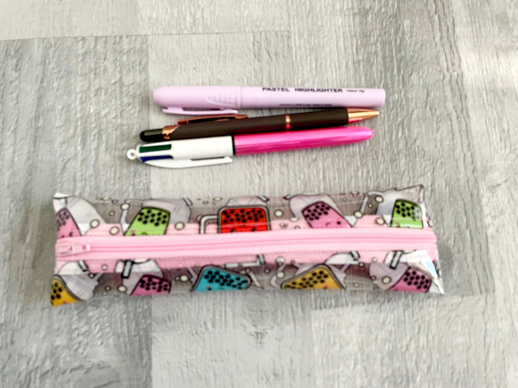 Slim Pencil Case, Clear Mini Pencil Case, Skinny Pencil Case,small ...