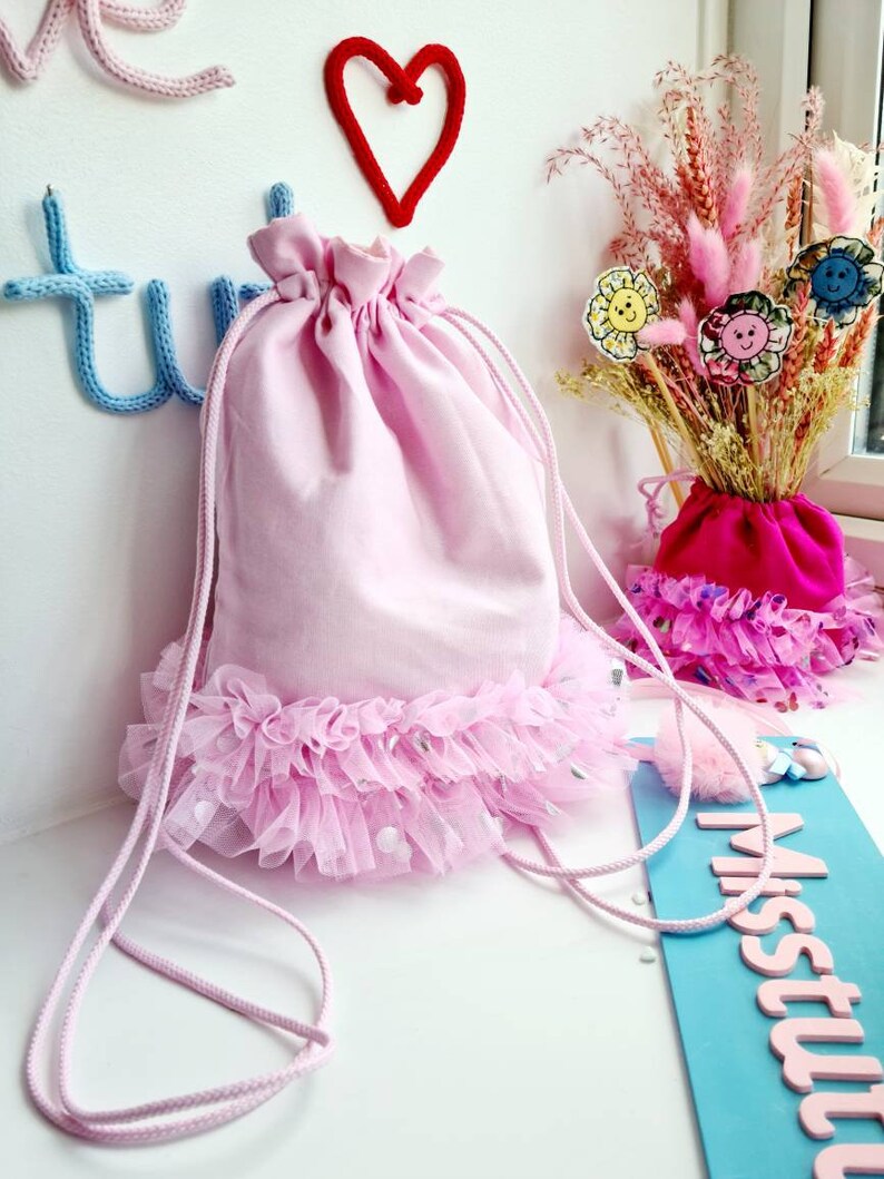 Personalised Girls Ballet Drawstring Bag Pink Dance Kit Bag - Etsy
