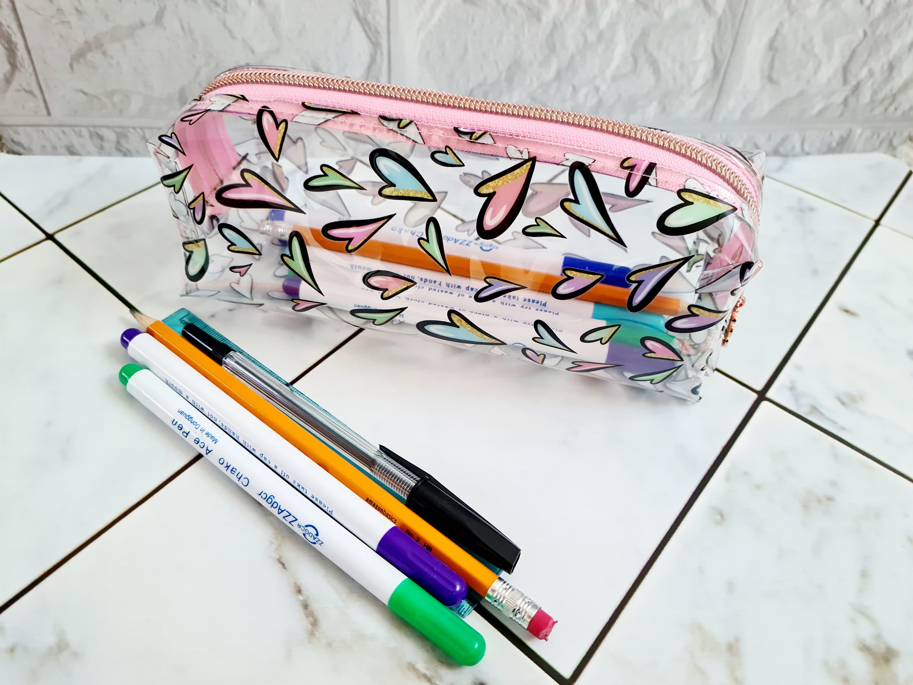 Unique Pencil Case, Clear Pouch Pencil Case, See Through Pencil Case ...