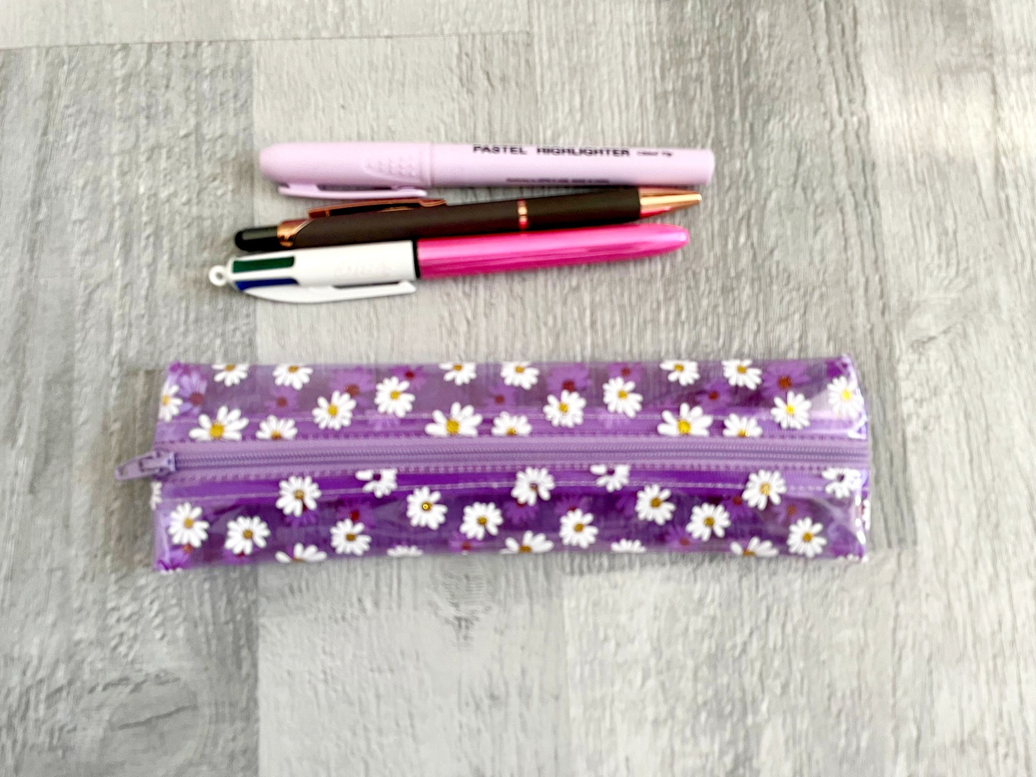 Slim Pencil Case, Clear Mini Pencil Case, Skinny Pencil Case,small ...