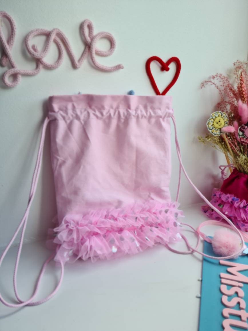 Personalised Girls Ballet Drawstring Bag Pink Dance Kit Bag - Etsy