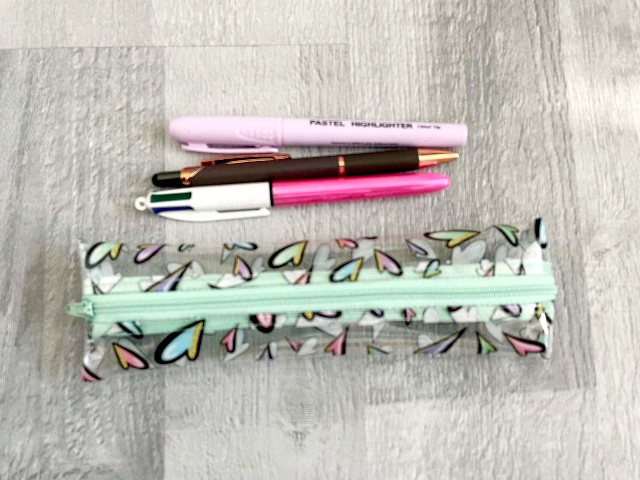 Slim Pencil Case, Clear Mini Pencil Case, Skinny Pencil Case,small ...