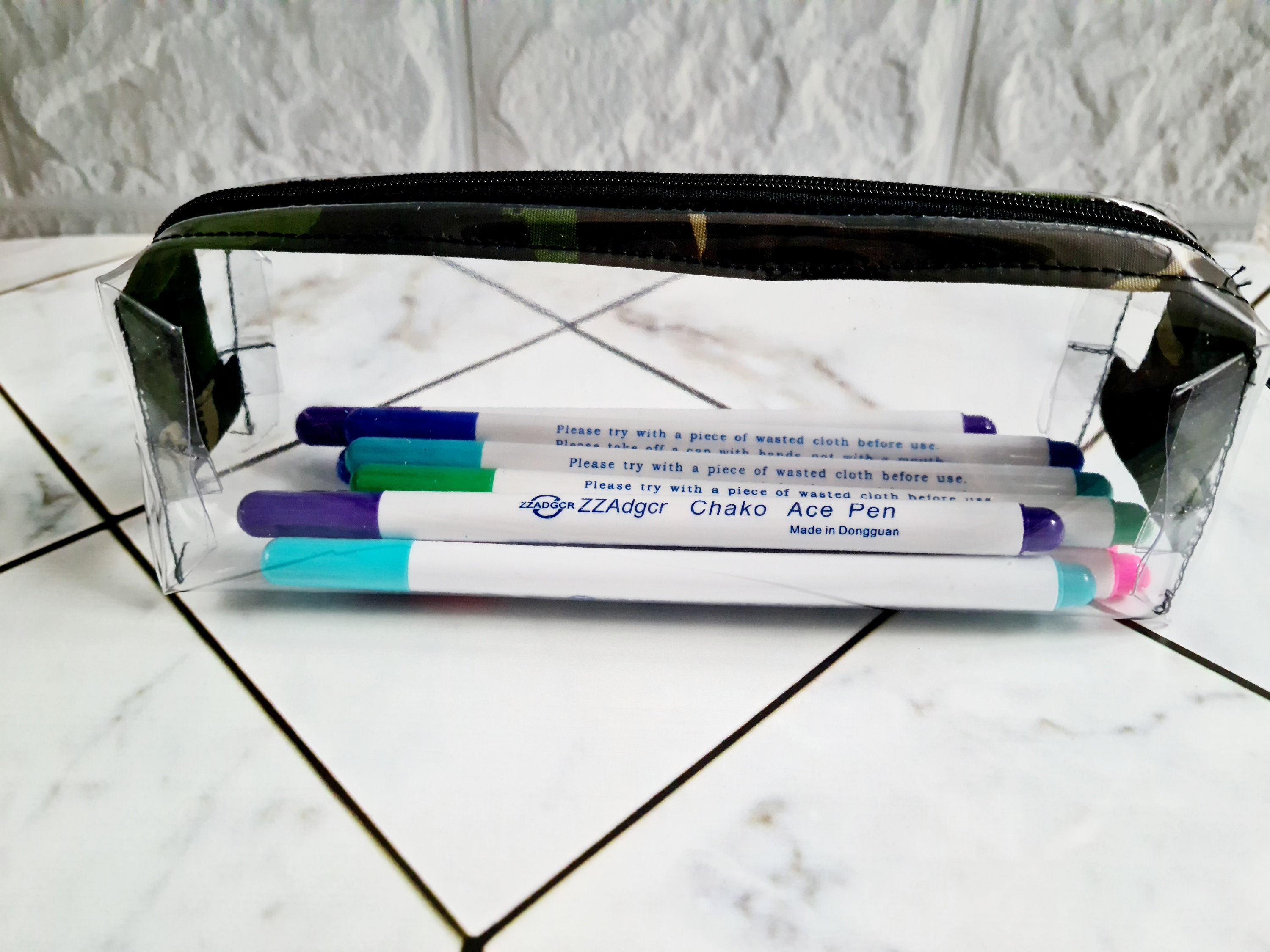 Clear Pouch Pencil Case See Through Pencil Case Vinyl Pencil - Etsy