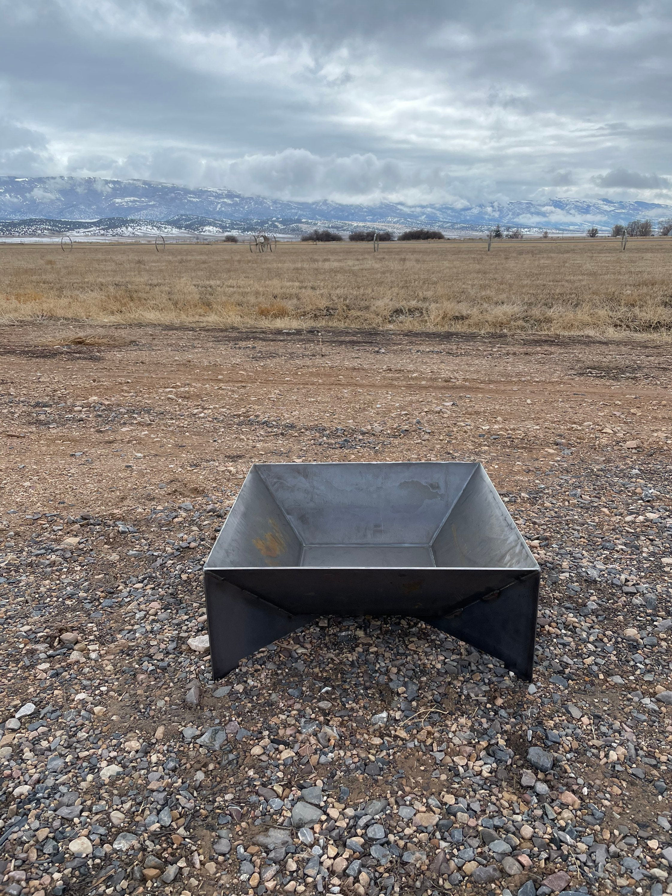 Geo Steel Wood Burning Fire Pit - Etsy