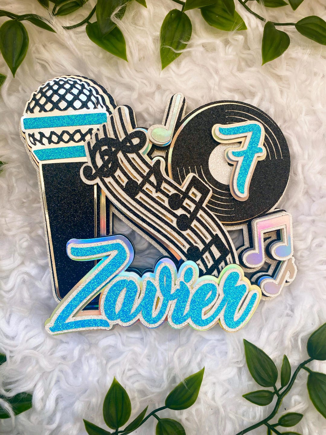 Singer Microphone Music Cake Topper - Singing Preformer Lover - Artist ...