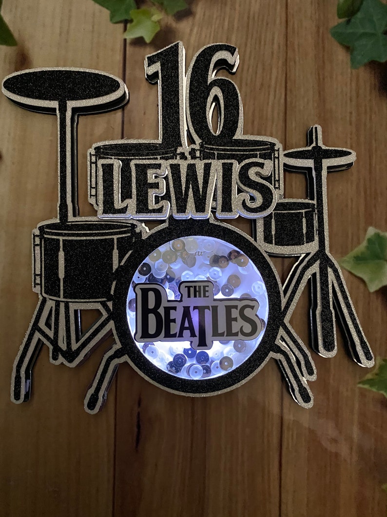 The Beatles Cake Topper 3d Personalised Cake Topper Music Etsy