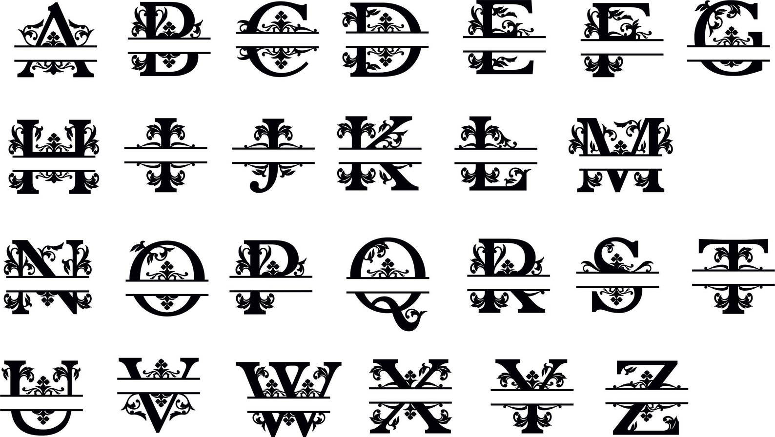 Buchstabe für den Namen. Alphabet und Zahlen. Laser | Etsy