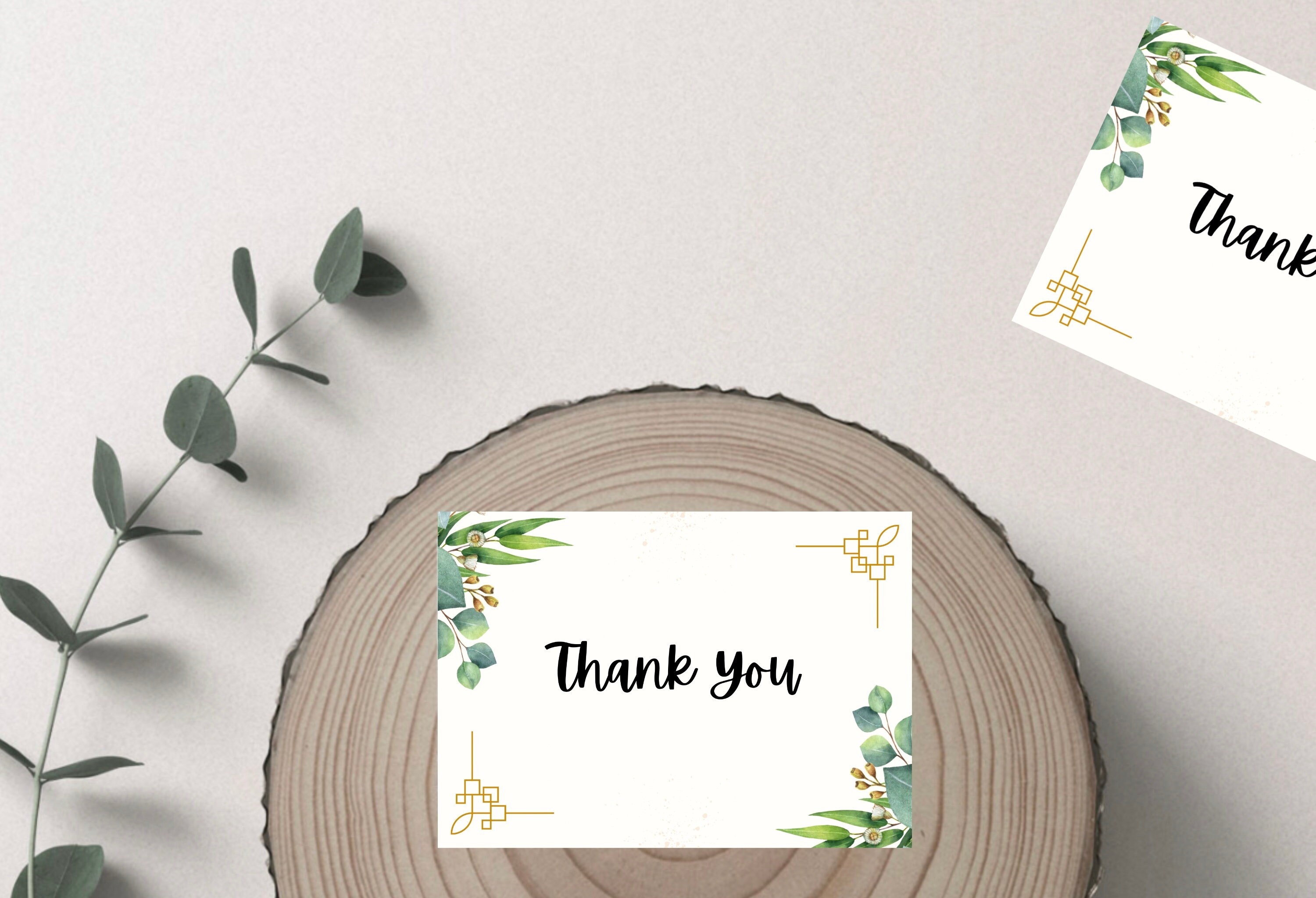 Printable Thank You Card Thank You Card Minimalistic Thank You Card ...