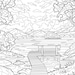 Coloring Page Mandala Nature Coloring Page for Adults Coloring Page for ...