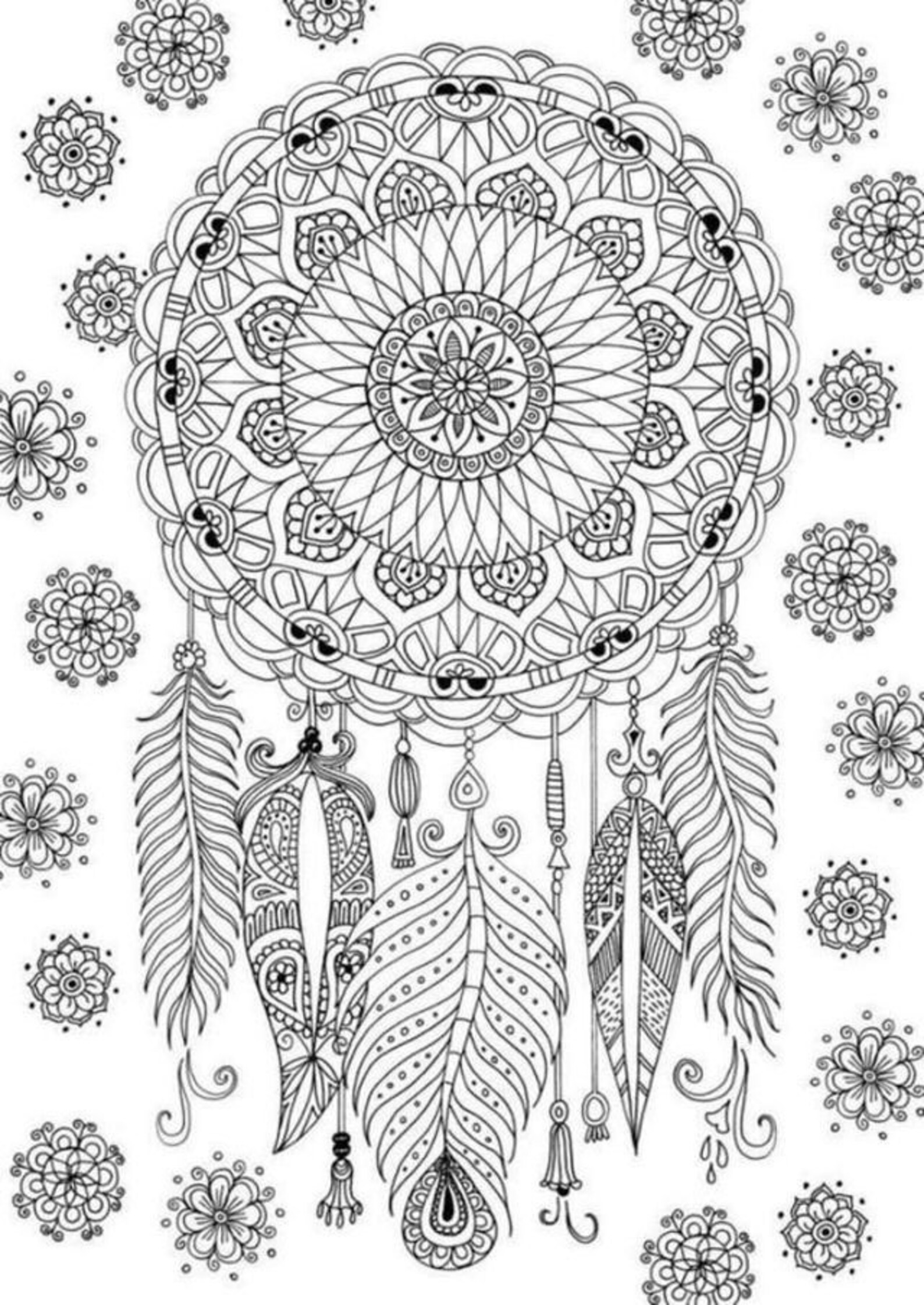 Printable Mandala Coloring Pages 5 Anti Stress Mandala Coloring Pages ...