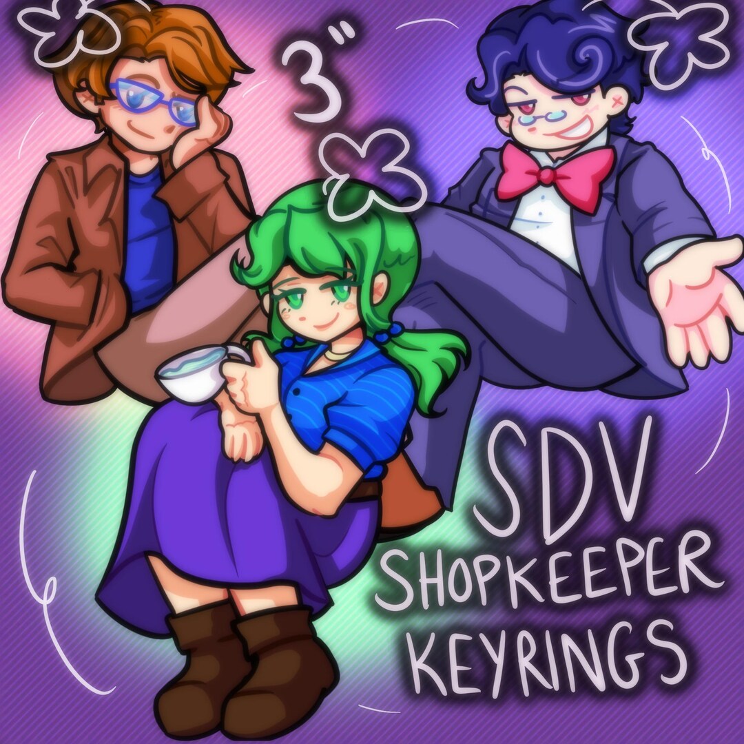 Stardew Valley Shopkeepers Acrylic Keyrings - Etsy