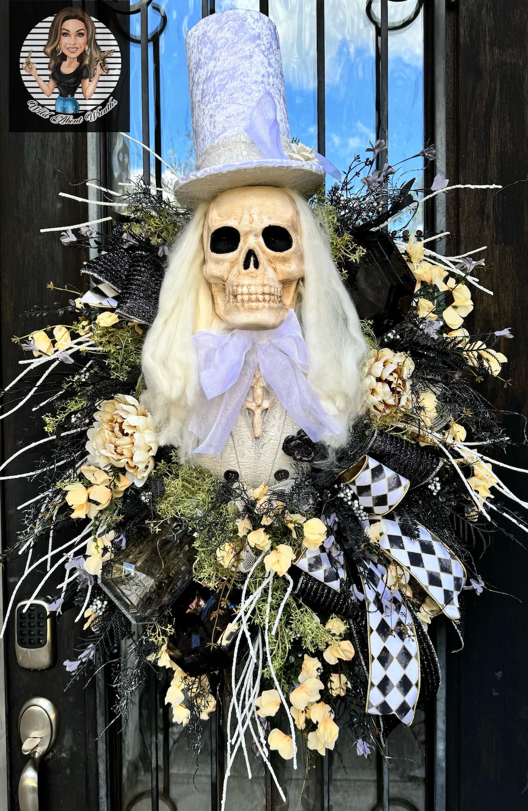Xl Mr. Bones Wreath - Etsy