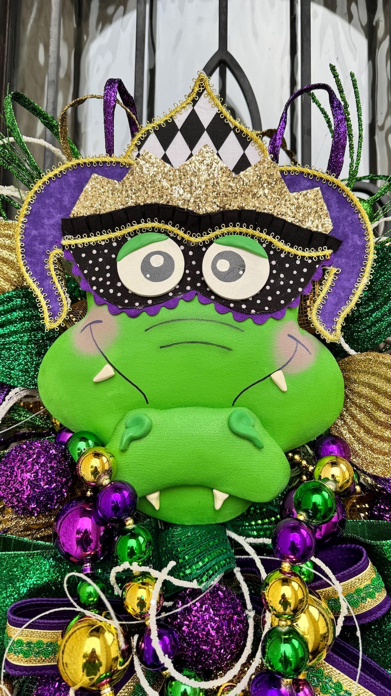 Mardi Gras Gator Swag - Etsy