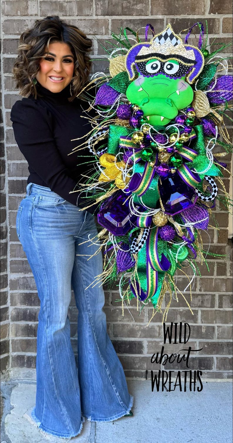 Mardi Gras Gator Swag - Etsy
