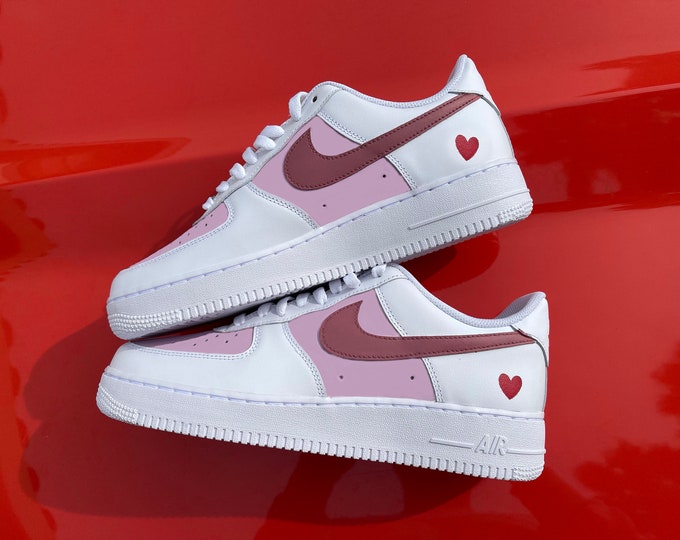 Pink Airforce 1, Nike Airforce 1,valentines Airforce 1, Heart Af1s ...