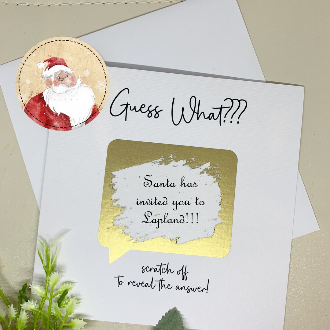 Lapland Invitation From Santa Lapland Reveal Card Santa Reveal Lapland ...