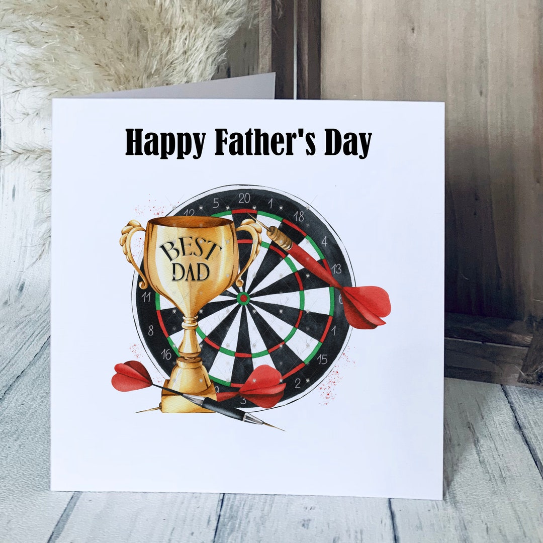 Father's Day Card for Dad Darts Father's Day Card Fathers Day Card From ...