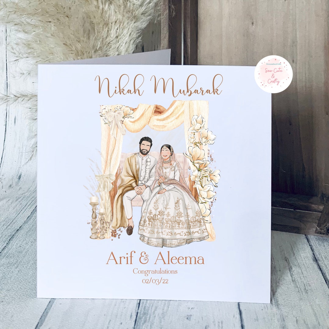 Personalised Nikah Card - Etsy UK