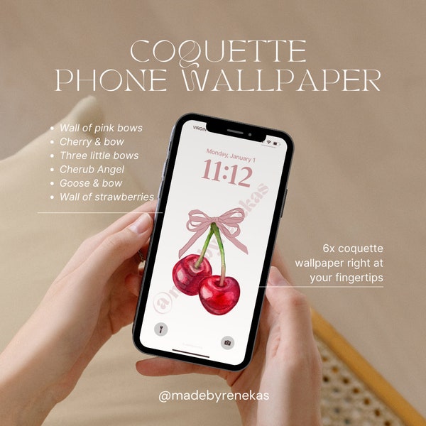 Aesthetic Coquette Wallpaper - Etsy