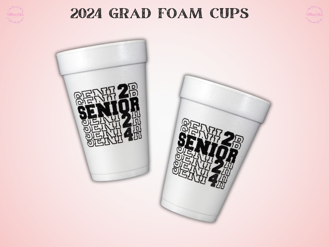 Senior 2024 Foam Cups - Etsy