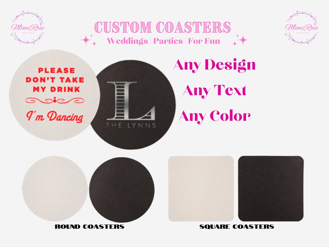 Custom Coasters - Etsy