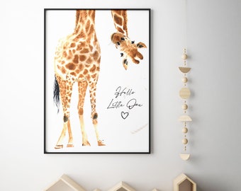 Hello Little One Giraffe - Etsy