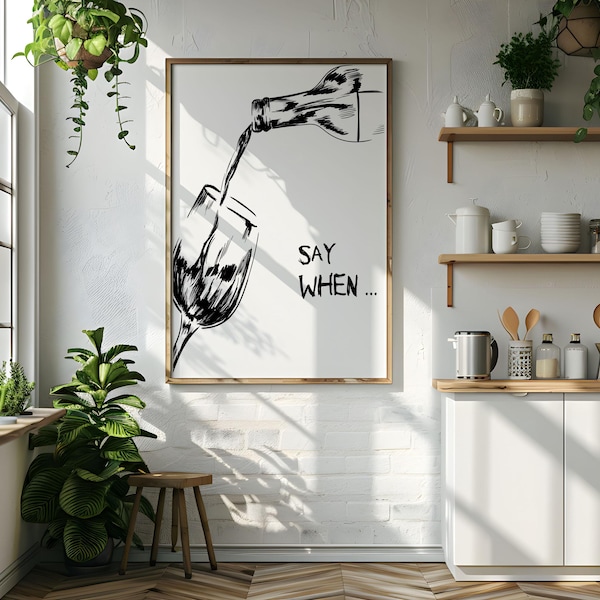 Wine Poster - Etsy UK
