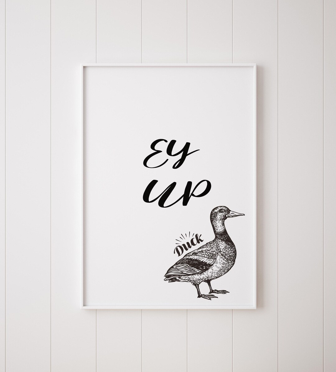 Ey up Duck | Ey up | Yorkshire | Framed Prints | Prints | Duck | Funny ...