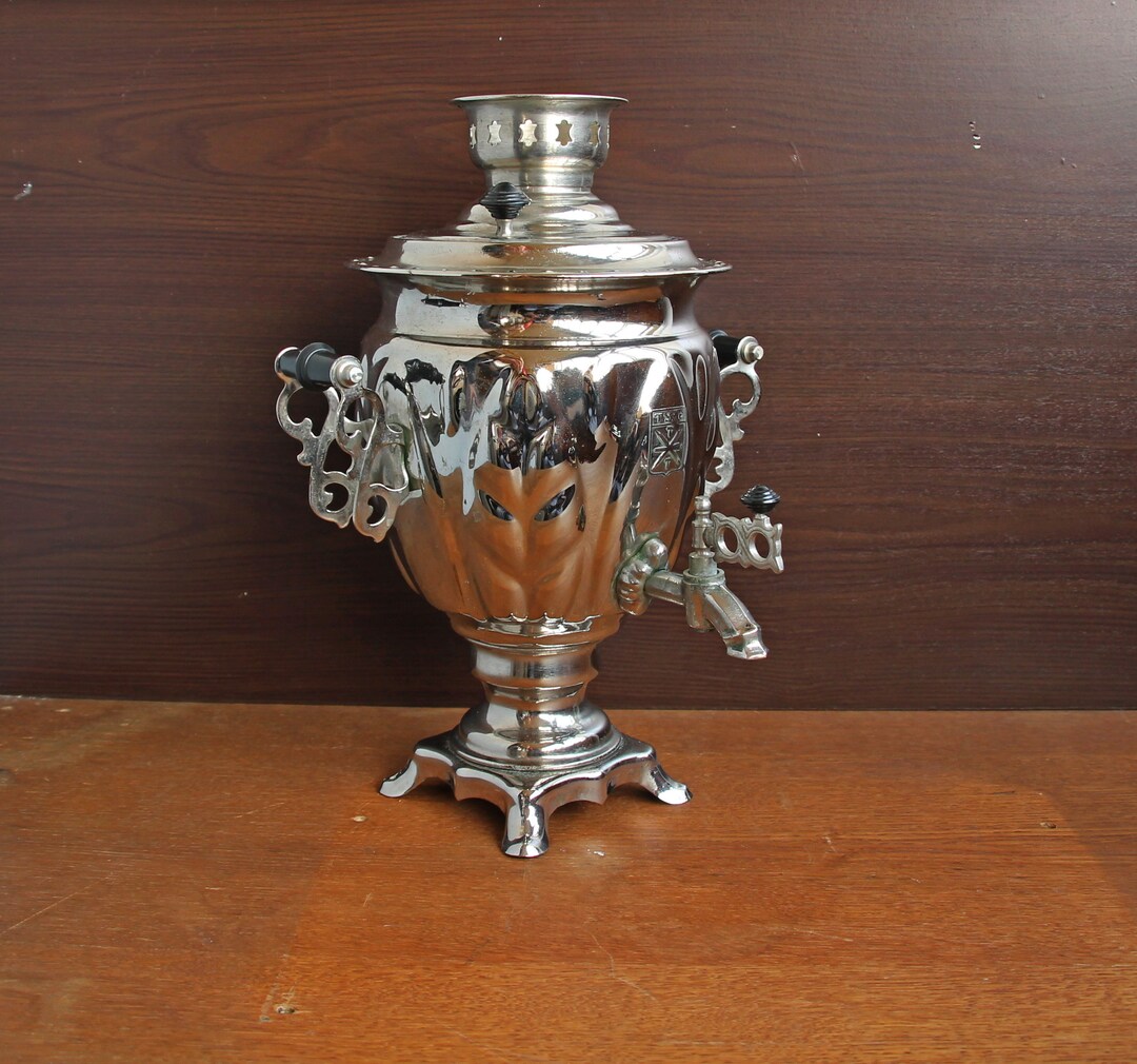Vintage Electric Samovar Nickel-plated, Durable, With Volume of 3 ...
