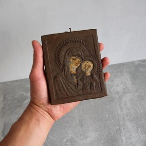 Antique Orthodox Icons Depicting Saints and Angels. Set of Tin Icons of ...