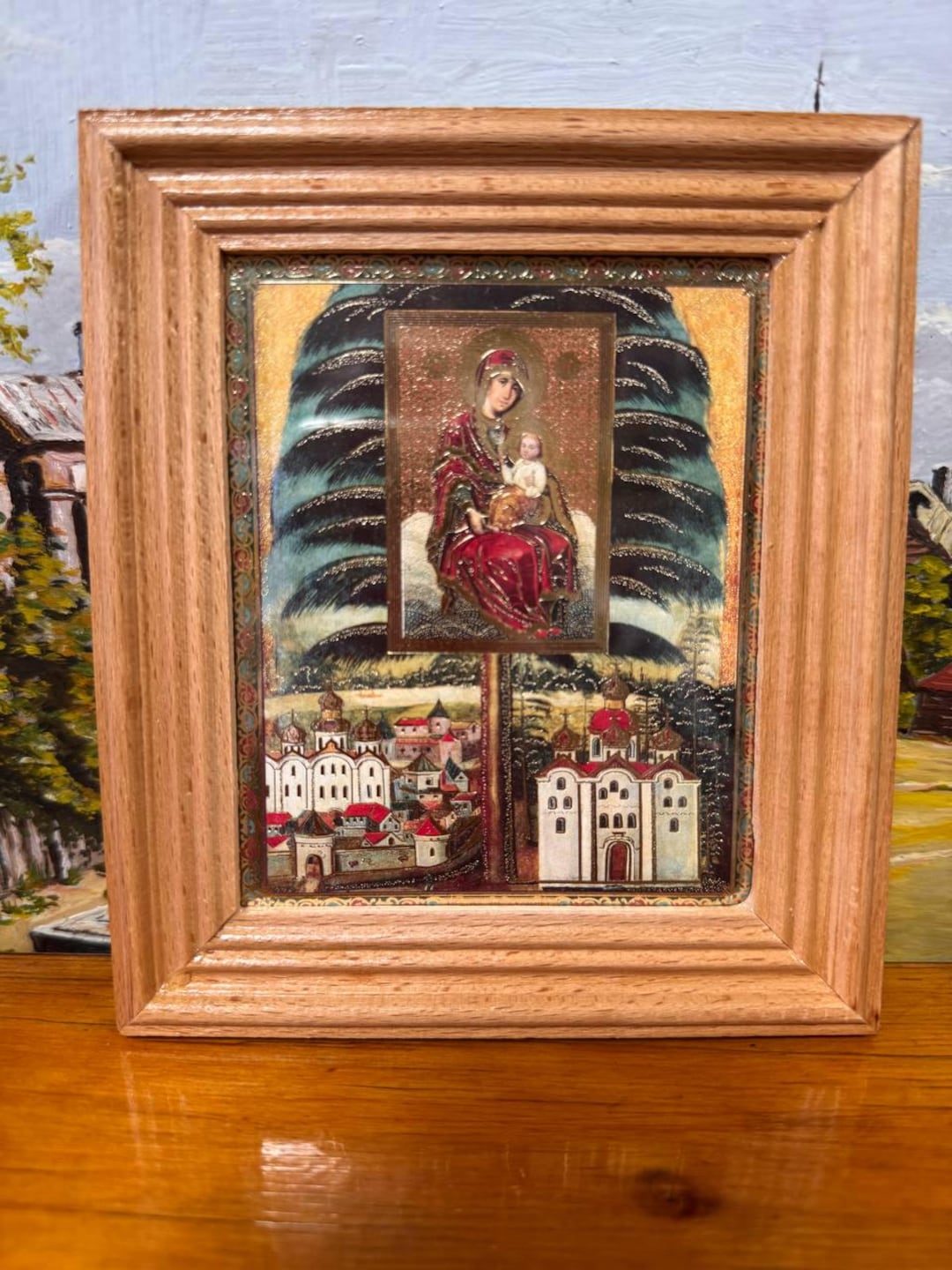 Icon Virgin Mary Jesus: Mother of God Orthodox Print - Etsy