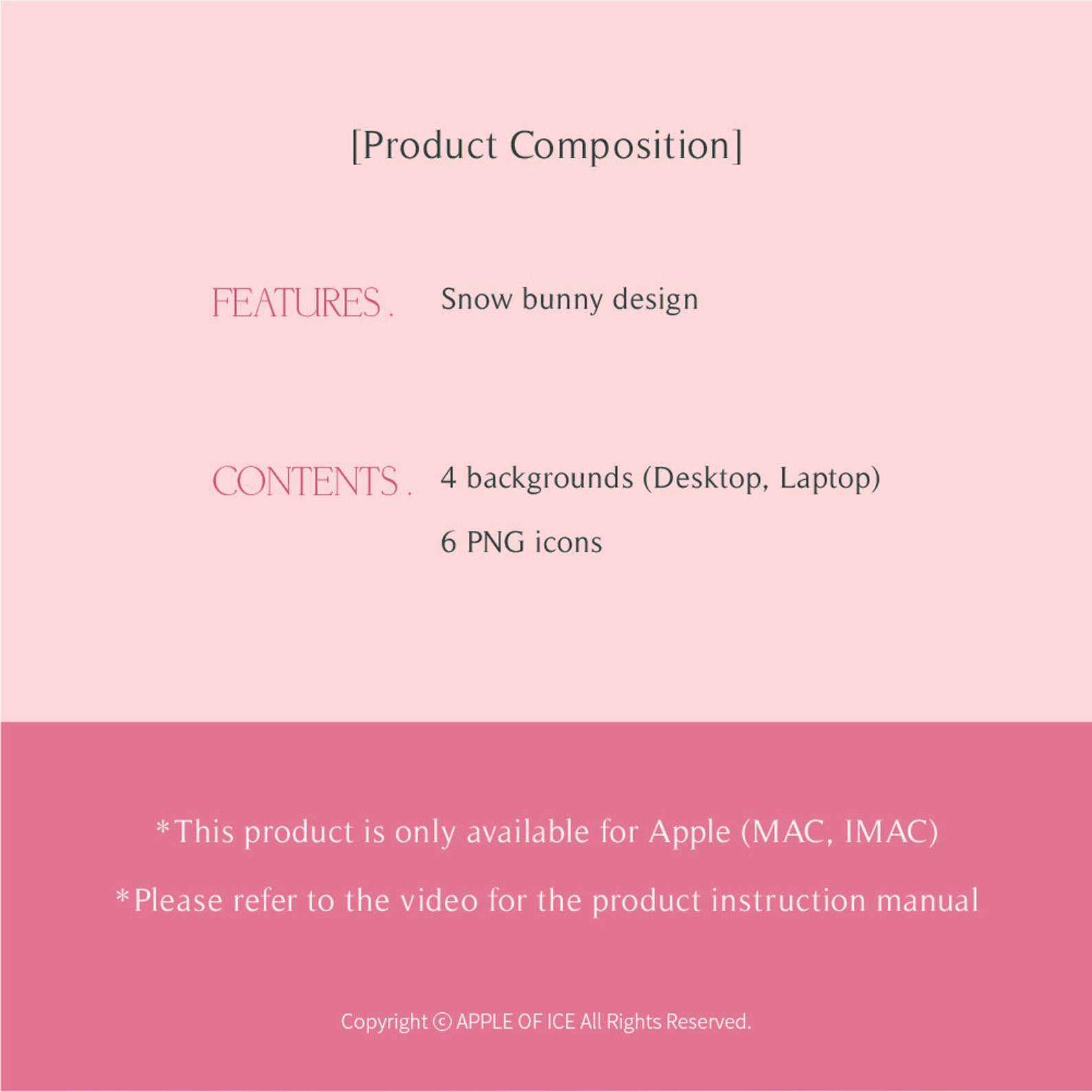 Pink Snow Bunny Desktop Wallpaper | Soft Desktop Wallpaper | Lovely ...