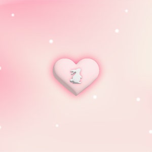 Pink Snow Bunny Desktop Wallpaper | Soft Desktop Wallpaper | Lovely ...