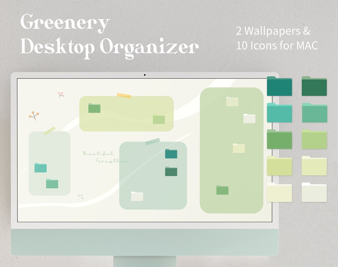 Forest Desktop Organizer for MAC | Organizer Wallpaper | 10 Blush Mac ...