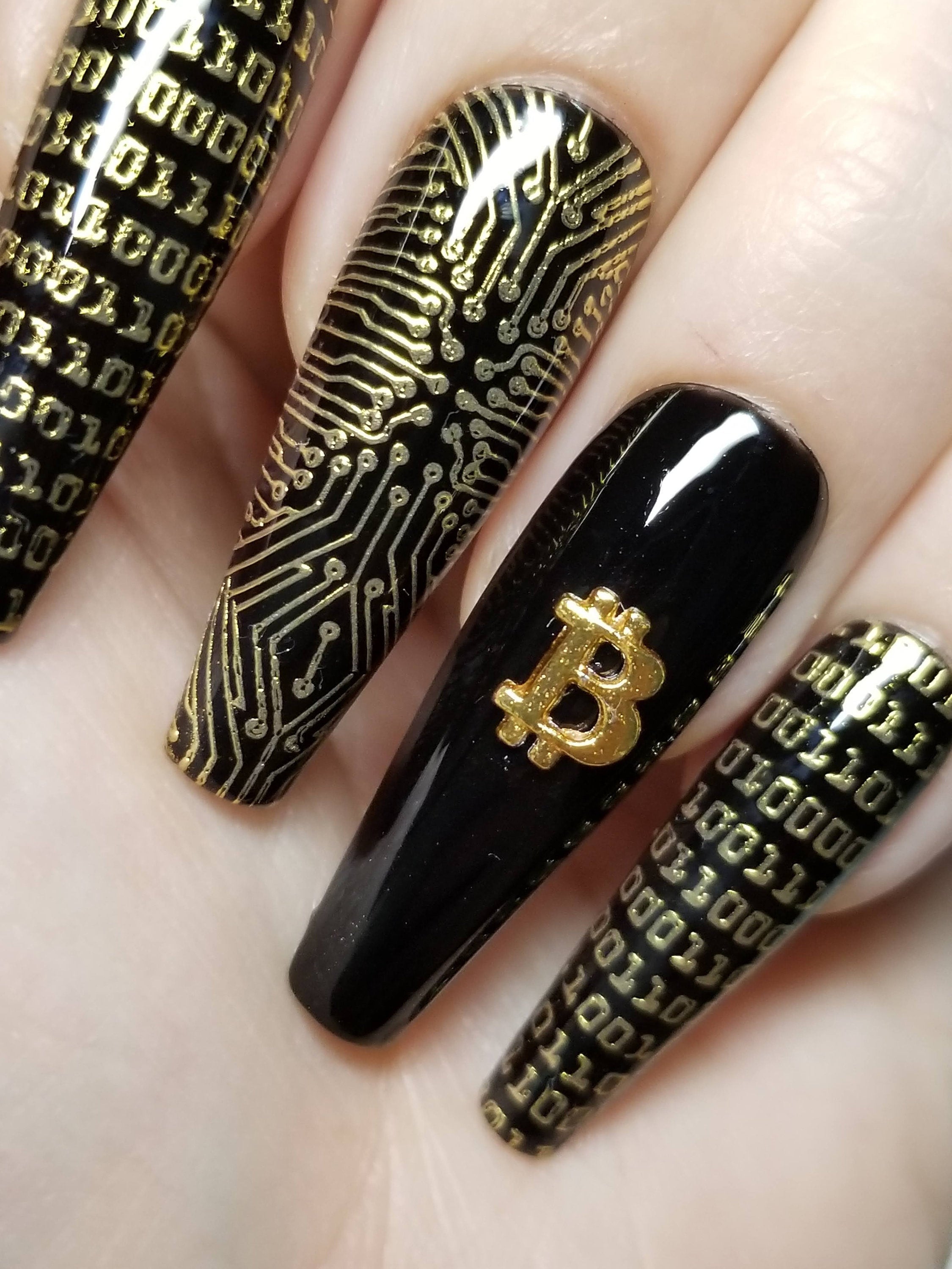 Bitcoin inspiró a Apres Press On Nails - Etsy España