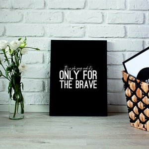 Louis Tomlinson Lyrics Printable Poster Only the Brave / One - Etsy