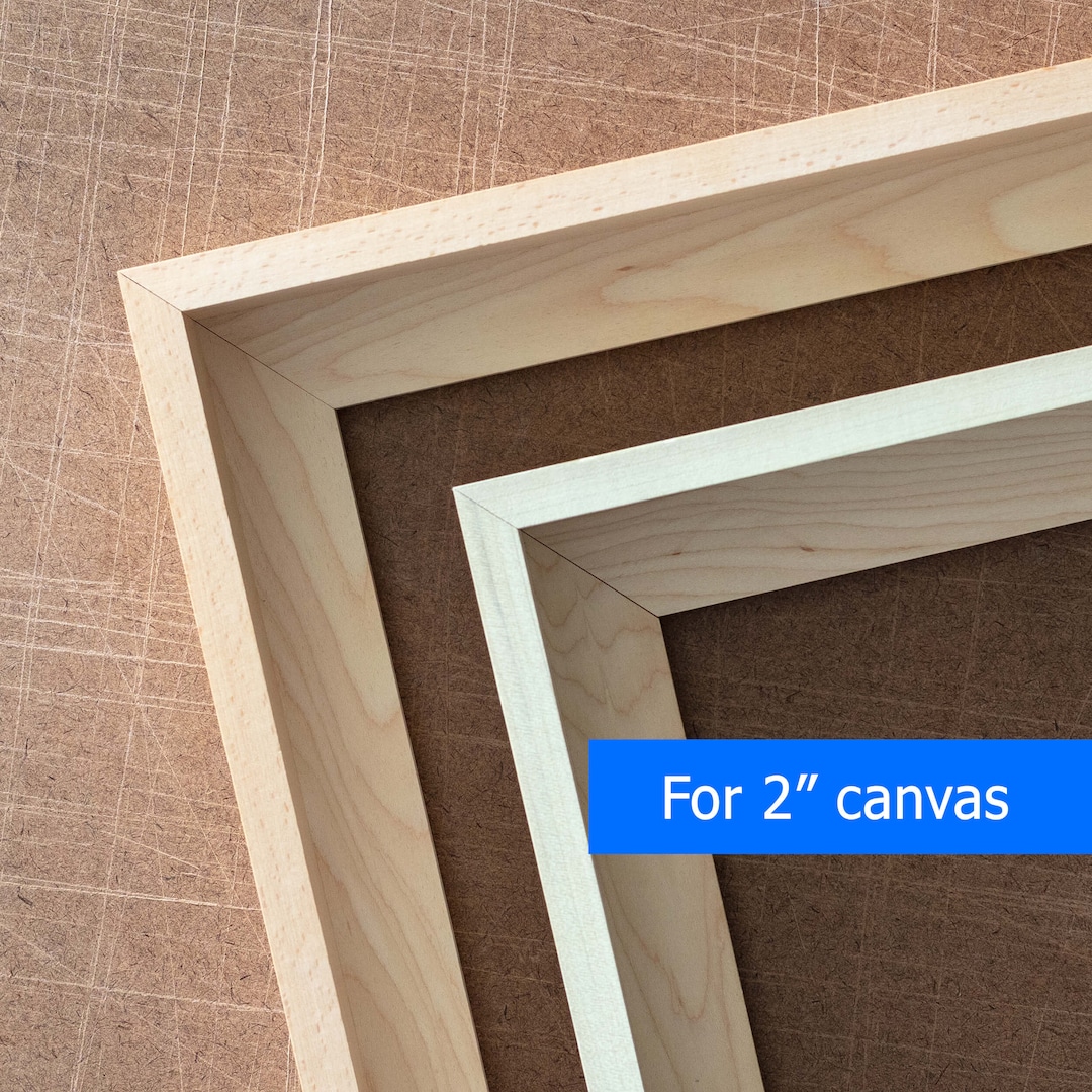 Large Floating Frame for 2" Thick Art: Custom Size DIY Frame Set - Etsy