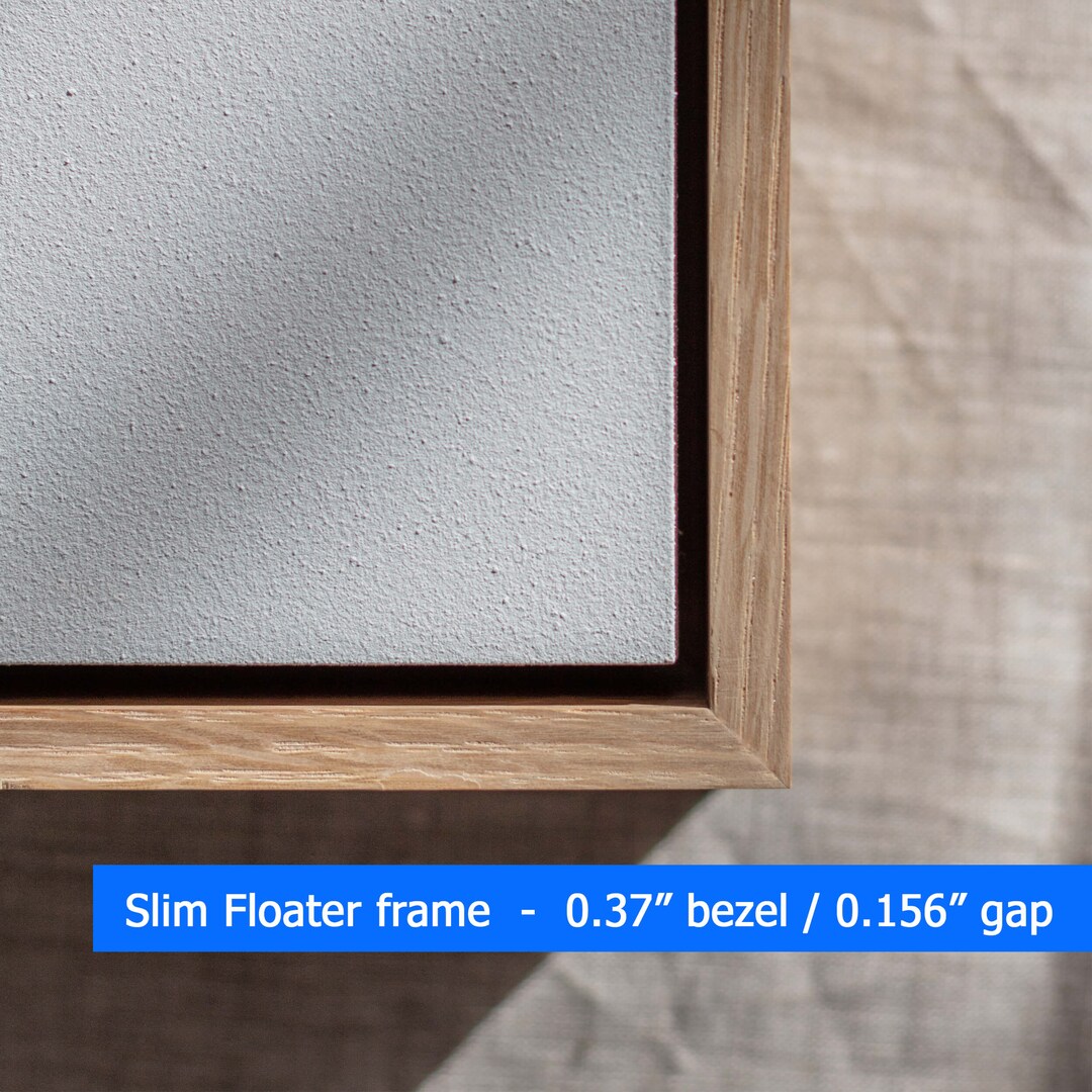 Custom Size Frame 1.5" Deep | Custom Wood Floating Frame for 1 1/2 ...