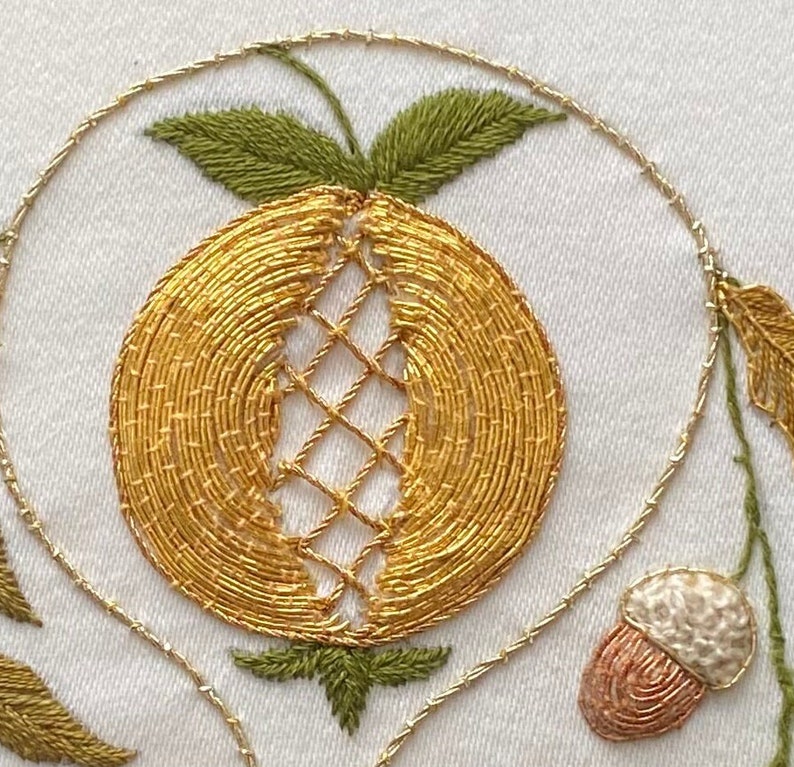 Goldwork Embroidery Kit Elizabethan Style Autumn - Etsy