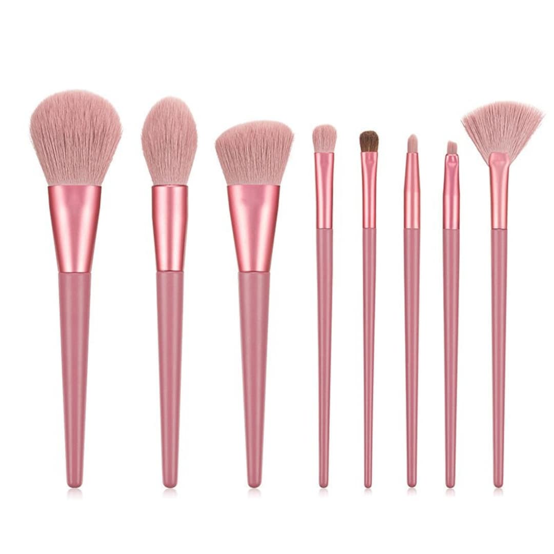 Rosé 8 Piece Makeup Brush Set - Etsy