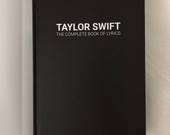 The Complete Book of Taylor Swift Lyrics Made by Swifties 4 - Etsy